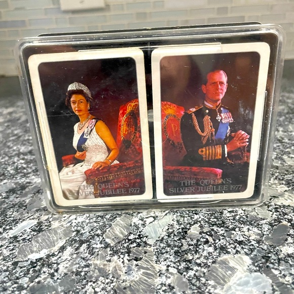 Games | 1977 Vintage Sealed Playing Cards Queen Elizabeth Prince ...